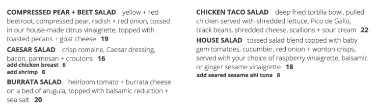 Menu – 1516 Pub and Grill