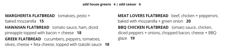 Menu – 1516 Pub and Grill